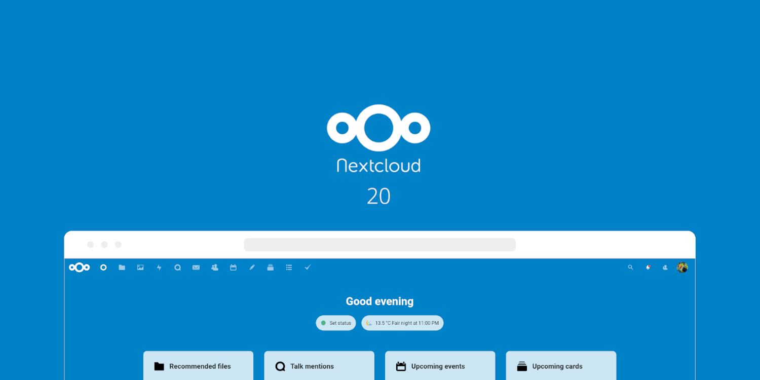 Managed Nextcloud auf Nextcloud 20 aktualisiert | hosting.de